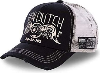 Von Dutch Casquette Homme & Femme Ajustable, Casquette Trucker, Original, Doux et sans Déformation, Blanc, Taille TU