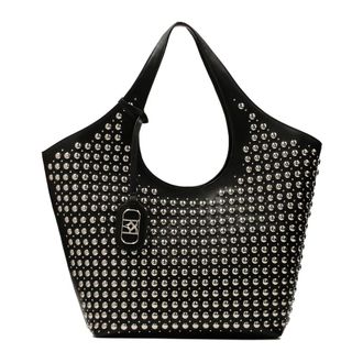 Kazar Elegante Schultertasche mit silbernen Strasssteinen - - Bags - Damen - Mehrfarbig - ONE SIZE