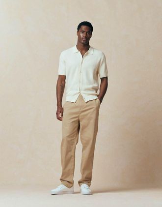 Lacoste Pantalon droit - Beige-Neutre