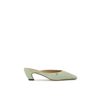 Kazar Flip-Flops mit eingebauter Vorderseite mit gepr&auml;gtem Motiv - - Shoes - Damen - Gr&uuml;n - 39 EU