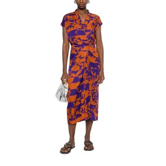 Dries Van Noten Wickelkleid - - Dresses - Damen - Mehrfarbig - S
