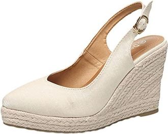 Generic Escarpins &agrave; taille haute en polaire bross&eacute;e thermique pour femmes, chaussures respirantes, l&eacute;g&egrave;res, pour bal de promo, bureau, talon moyen, beige, 36.
