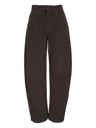 Nili Lotan corduroy-texture trousers - Braun