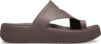 Crocs Herren Getaway Platform Toe Loop Sandalen, Truffle, 39/40 EU