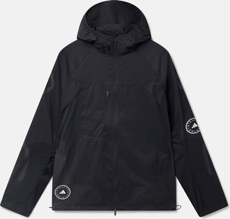 Stella McCartney TruePace Hooded Running Jacket, Woman, Black/Black, Size: XL