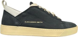 Alexander Smith Homme, Chaussures, Gris, Taille: 40 EU Baskets en Polyester en Cuir Gris