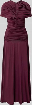Self Portrait Abendkleid aus Viskose-Mix mit Raffungen