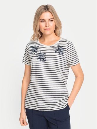 Olsen T-Shirt 11105068 &Eacute;cru Regular Fit