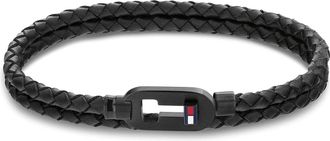Tommy Hilfiger Jewelry Armband für Herren aus Leder Schwarz - 2790386