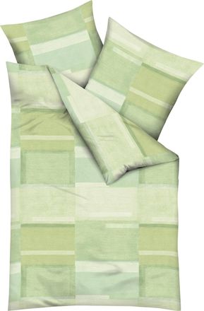 Kaeppel Bettwäsche Status Mako-Satin lind Größe 1x 135x200 cm + 1x 80x80 cm