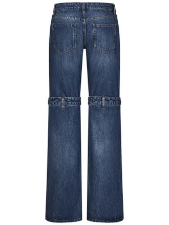 Coperni Womens Jeans Open Knee Blue