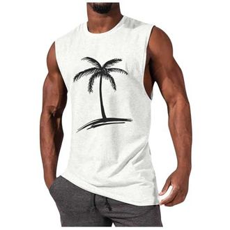 Generico D&eacute;bardeur d&eacute;t&eacute; &agrave; manches courtes en coton confortable pour homme Coupe r&eacute;guli&egrave;re pour entra&icirc;nement culturisme, blanc, XXXL