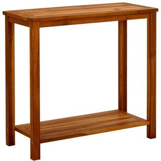 vidaXL Vidaxl - Table console de jardin 80x35x75 cm Bois dacacia solide
