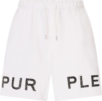 Purple Homme, Shorts, Blanc, Taille: S HWT Fleece Raw Hem Short