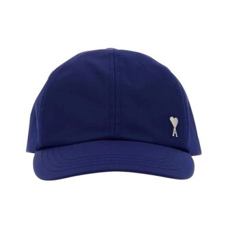 Ami Tech Fabric Baseball Cap - - Accessories - Damen - Blau - ONE SIZE