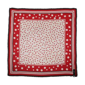 Dolce & Gabbana Quadratisches Tuch mit Polka-Dot-Print - - Accessories - Damen - Mehrfarbig - ONE SIZE