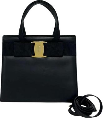Ferragamo Sac &agrave; main Pre-owned - Femme - Pre-owned - Noir - Taille: ONE Size