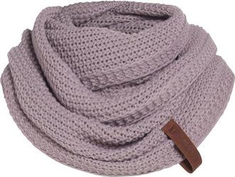 Knit Factory Coco Foulard Infini Tube - &Eacute;charpe tube pour femme - &Eacute;charpe tube pour lautomne et lhiver - Tour de cou - &Eacute;charpe circulaire - Col &eacute;charpe - Mauve - T