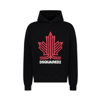 Dsquared2 Baumwoll Oversize Sweatshirt - - Sweatshirts & Hoodies - Herren - Schwarzk - M