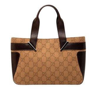 Gucci Sac &agrave; main en jean Pre-owned - Femme - Pre-owned - Brun - Taille: ONE Size