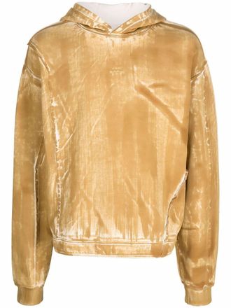 A-Cold-Wall* hoodie à effet délavé - Jaune