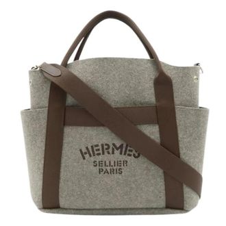 Herm&egrave;s Pre-owned Filz-Tragetasche - - Pre-owned - Damen - Grau - ONE SIZE