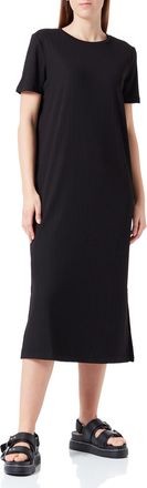 Tom Tailor Damen 1035455 Basic Maxikleid, 14482-Deep Black, XS