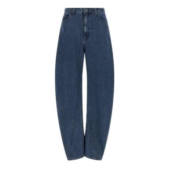 Rotate Draped Barrel Leg Jeans - - Jeans - Damen - Blau - W24