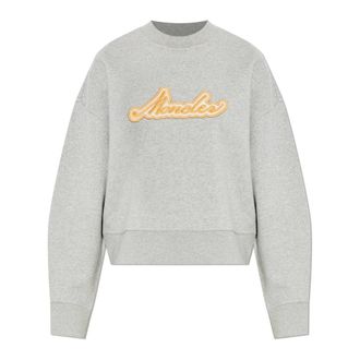 Moncler Logo Sweatshirt - - Sweatshirts & Hoodies - Damen - Grau - XS
