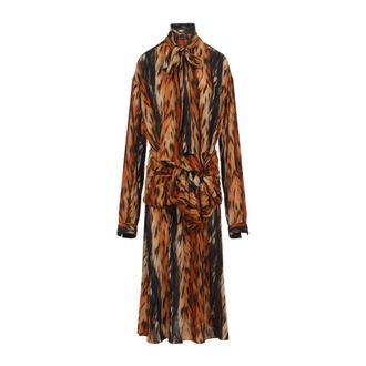 Balenciaga Kleid mit Knoten - - Dresses - Damen - Mehrfarbig - 2XS