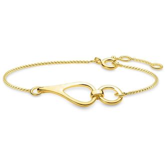 Thomas Sabo Thomas Sabo Damen Armband Heritage 925er Sterling-Silber Gelbgold Vergoldet A1856-413-39-L19V - - Accessories - Damen - Gelb - ONE SIZE