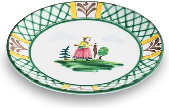 Gmundner Keramik Dessertteller Cup Durchmesser : 20 cm Jagd Geschirr, handgemacht in Österreich