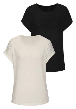 Vivance Kurzarmshirt aus weicher Piqu&eacute;-Qualit&auml;t (2er-Pack)