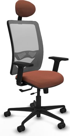 Piqueras y Crespo Stuhl aus PC Zulema mit 2D-Armlehnen, h&ouml;henverstellbarer Lendenwirbelst&uuml;tze und festem Kopfteil, ausgestattet mit Syncro/Traslack und Schneideschaum, 