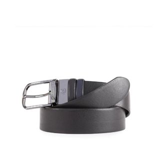 Piquadro Homme, Accessoires, Noir, Taille: ONE Size Ceinture en cuir réversible avec boucle