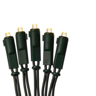 Hellum 50-tlg. LED Lichterkette, Lichterkette innen mit Stecker, Lichterkette Weihnachtsbaum mit 50 warmwei&szlig;en LED, Lichterkette innen mit beleuchteter L&auml;nge