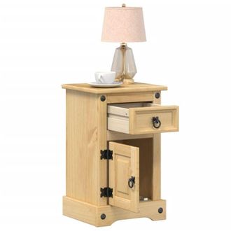 vidaXL Nachttisch Corona 35x32,5x58 cm Massivholz Kiefer vidaXL890239