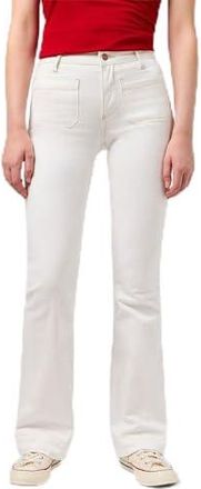 Wrangler Pantalon &eacute;vas&eacute; pour Femme, Blanc., 27W x 32L