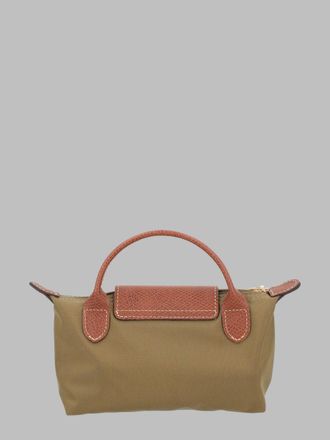 Longchamp Womens Pouch Le Pliage Original Green Polyamide Handbags Hand Bags