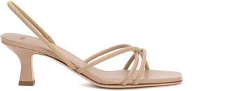 3Juin Sandalen - Tubular Taupe Leather Sandals With Contrast Stitch - Gr. 37,5 (EU) - in Beige - für Damen