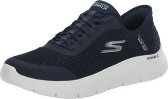 Skechers Damen Go Walk Flex Grand Entry Sneaker, Navy Textile/White Trim, 38 EU Weit