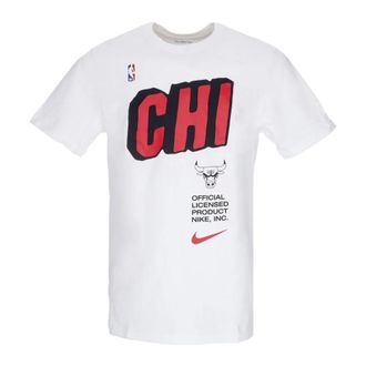 Nike Homme, Tops, Blanc, Taille: L T-shirt Chicago Bulls Basketball
