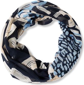 Cecil Gemusterter Loop-Schal universal blue A
