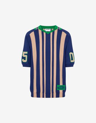 Moschino Pull stretch incrust&eacute; - Bleu