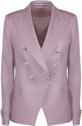 Tagliatore Femme, Vestes, Violet, Taille: 46 FR Alicya Blazer