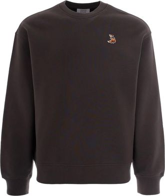 Maison Kitsun&eacute; Homme, Sweatshirts et sweats &agrave; capuche, Gris, Taille: L Dreaming Fox Comfort SweaT-shirt