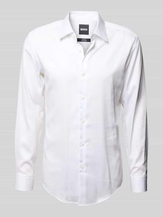 HUGO BOSS Slim Fit Businesshemd aus reiner Baumwolle Modell H-HANK KENT-C1