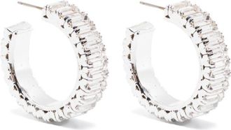 Magda Butrym Offene Baguette-Creolen - Silber