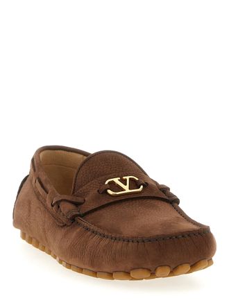 Valentino Garavani Driver Fastaway Loafer - Brown