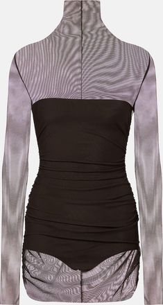 Norma Kamali Minikleid aus Mesh